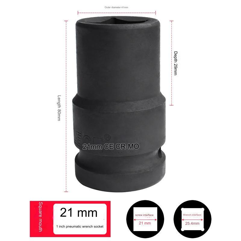 [New] 1 Inch 4 Point Square Drive Deep Impact Socket Hand Ratchet Wrench 21mm | Shopee Philippines