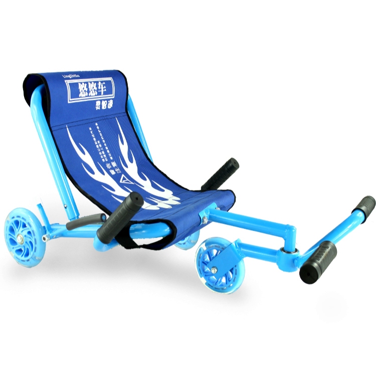 Child go kart roller three wheels wave roller coaster foot swing wiggle ...