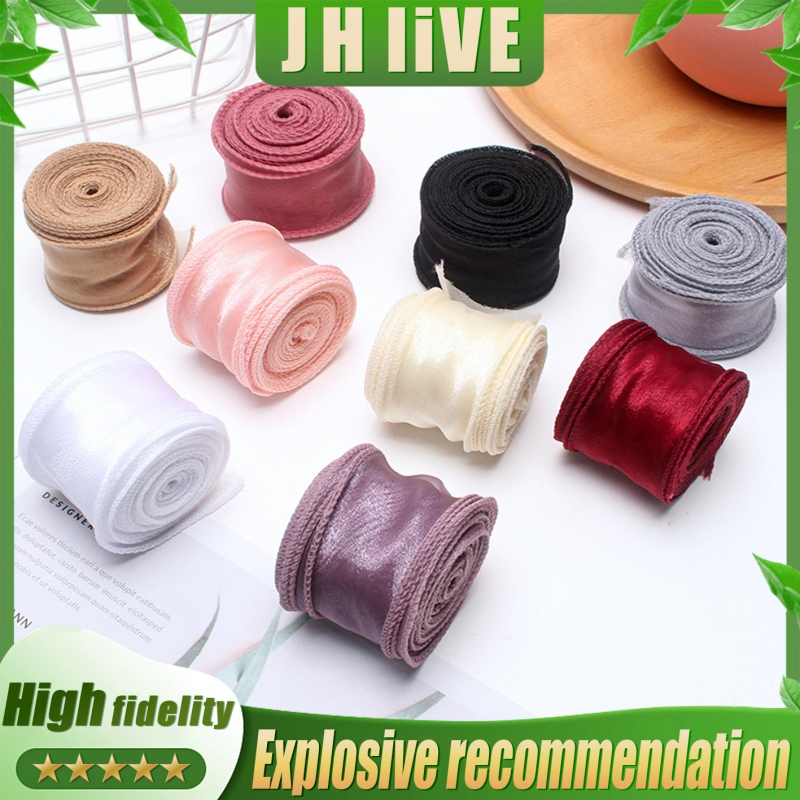 (4cm/10 yards)Coreless fish tail ribbon cake gift, fresh flower ...