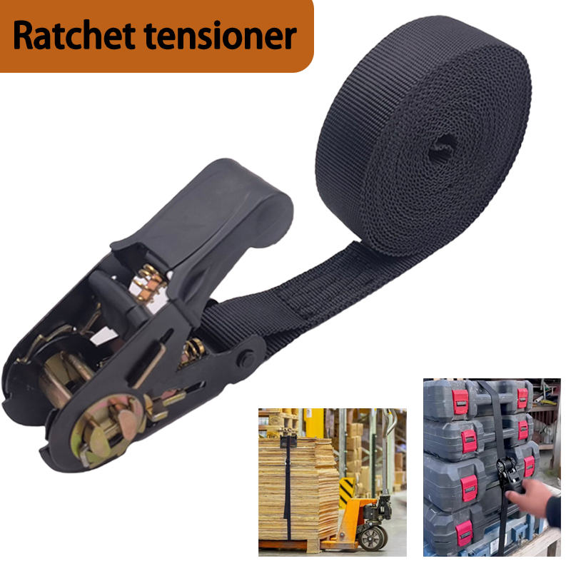 1/3/5m Ratchet Strap Heavy Duty Tensioner Freight Car Fixed Tightener ...