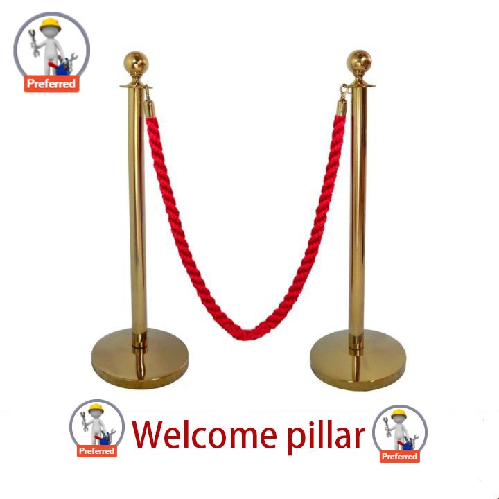 Concierge pole lanyard ball-shaped railing seat ring isolation belt ...