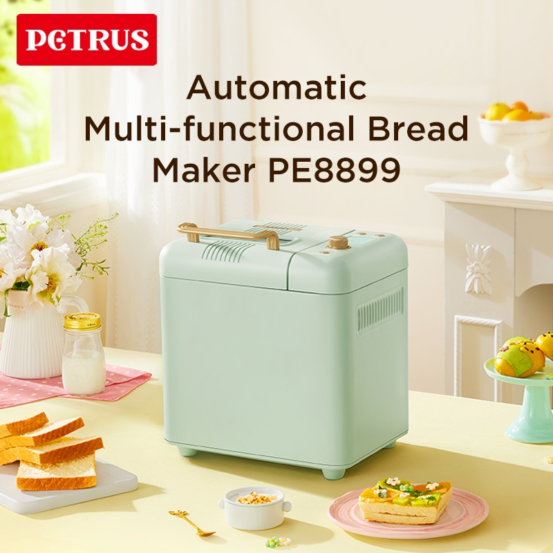 Petrus Bread Maker Machine 1.5LB Multi-Functional With Auto Fruit-Nuts ...