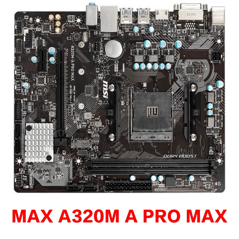 MSI A320M PRO-M2 VH A PRO MAX VD PLUS AM4 with M2 support for Ryzen 12345 processor | Shopee ...