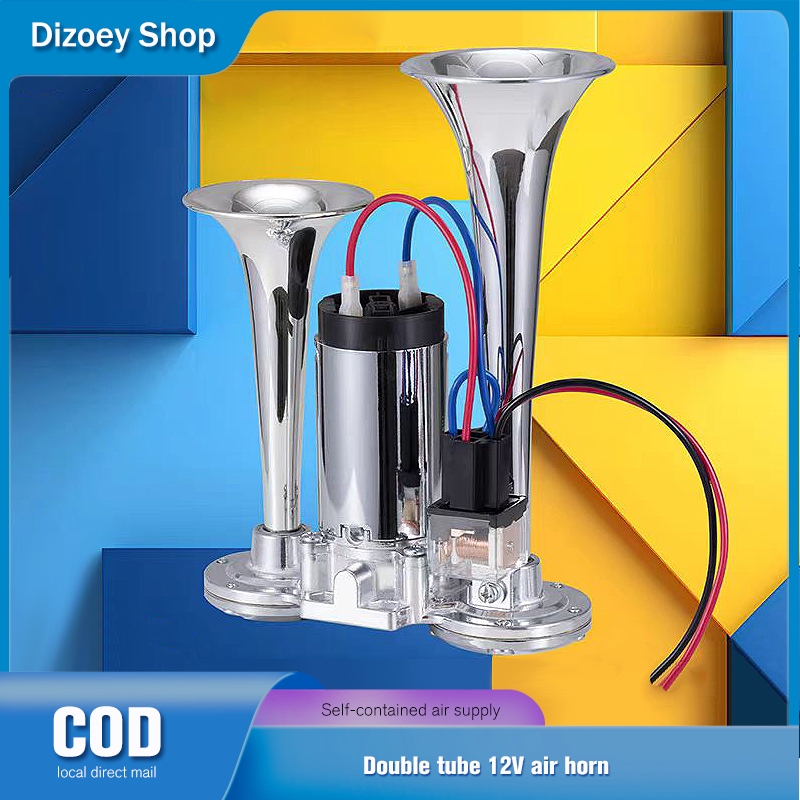 12v Super Loud Integrated Dual-Pipe Air Horn Modification, Engineering ...