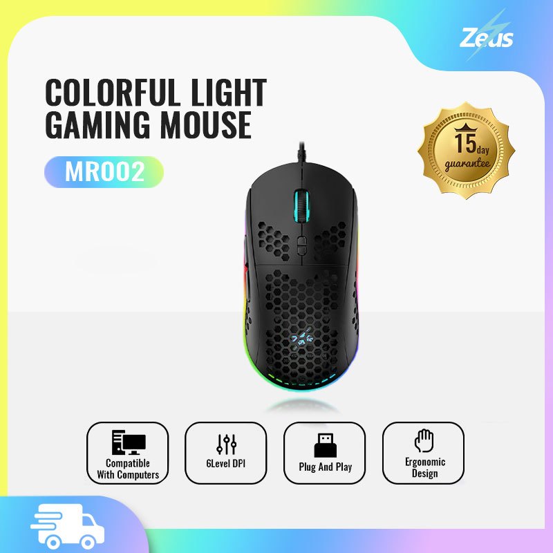 Zeus MR002 ( Beez-Hive ) Wired Gaming Mouse RGB Backlight Gaming - Upgraded Version | Shopee ...