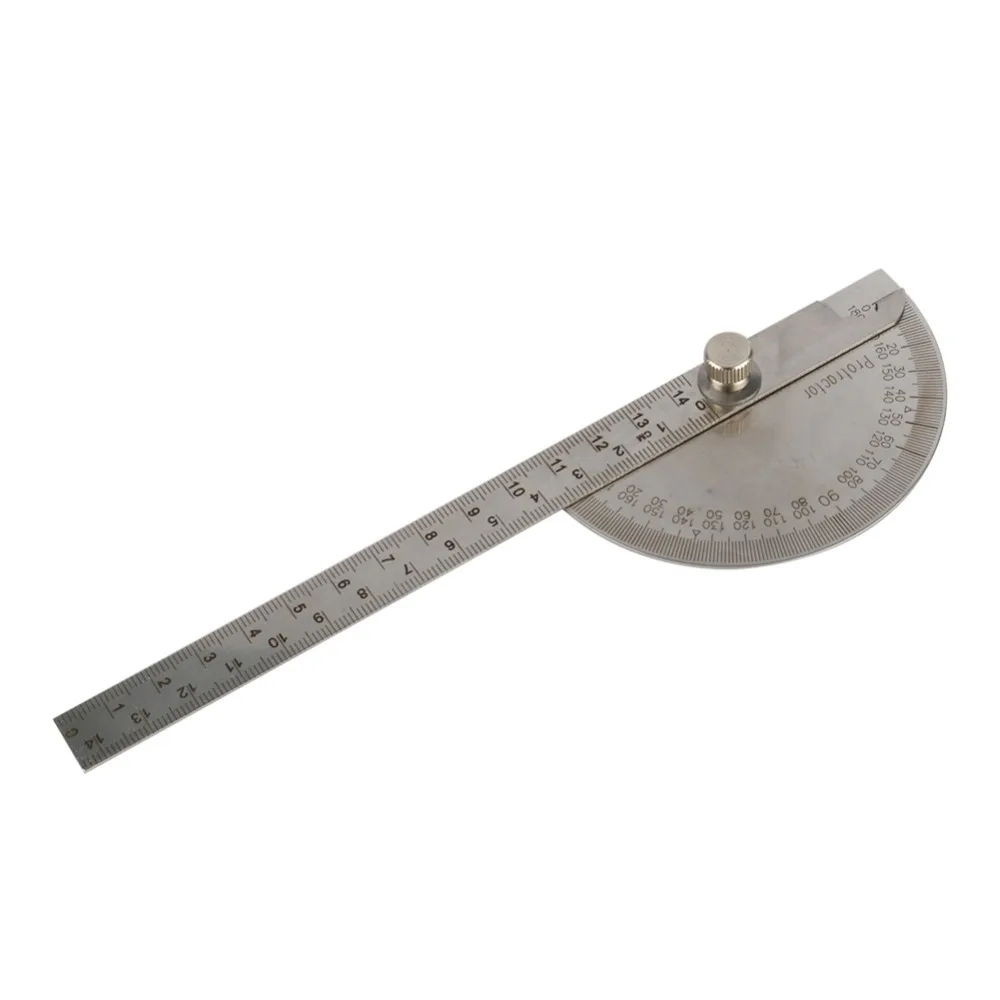 Goniometer Stainless Steel Protractor Metal Ruler Multi Angle Measuring ...