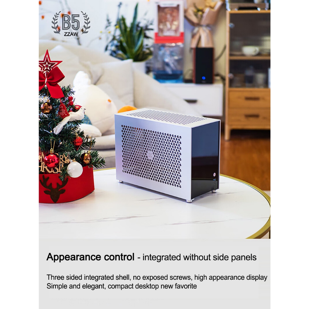 ZZAW B5 All Aluminum Mini ITX Case SFX Power 3090 Graphics Card 240 ...