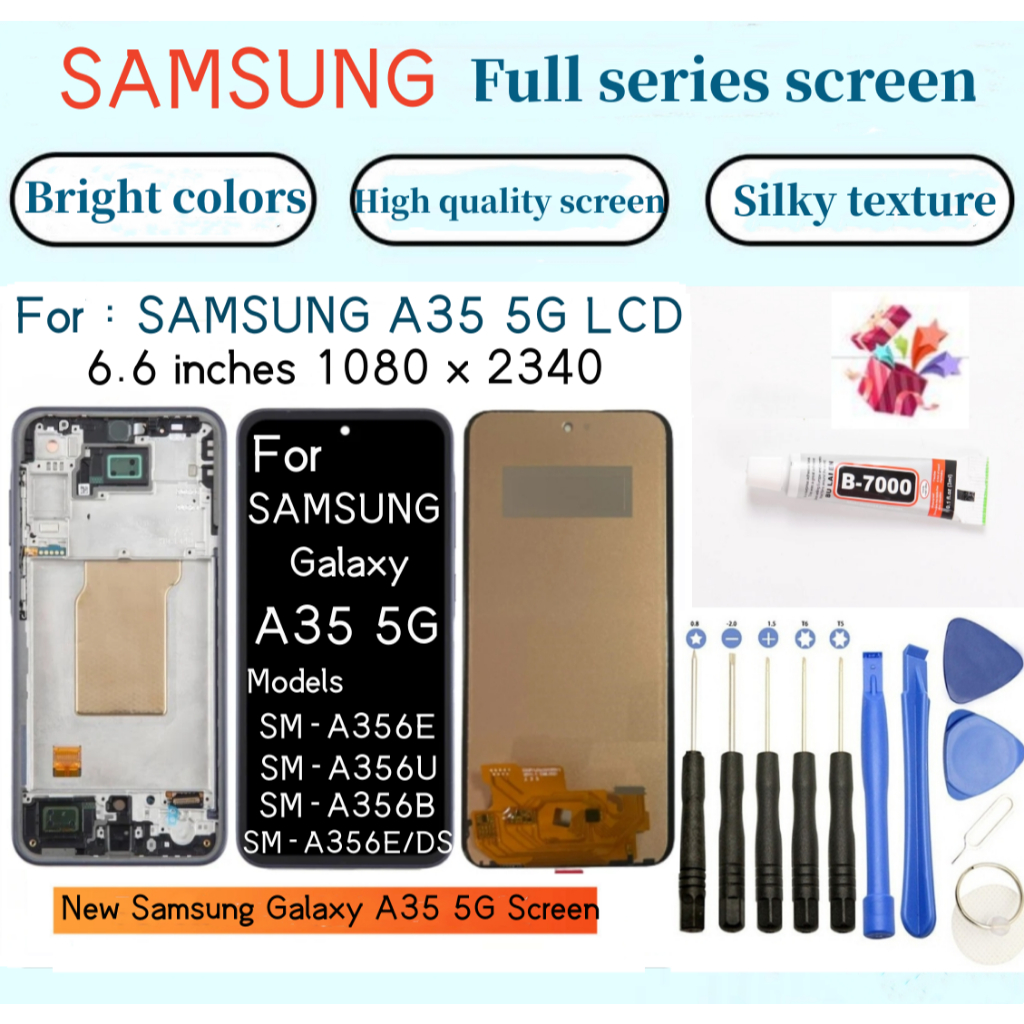 TFT Frameed Brand New Samsung Galaxy A35 5G LCD Display for A35 SM-A356 ...