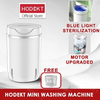 HODEKT Mini Portable Washing Machine With Dryer Blue Light ...