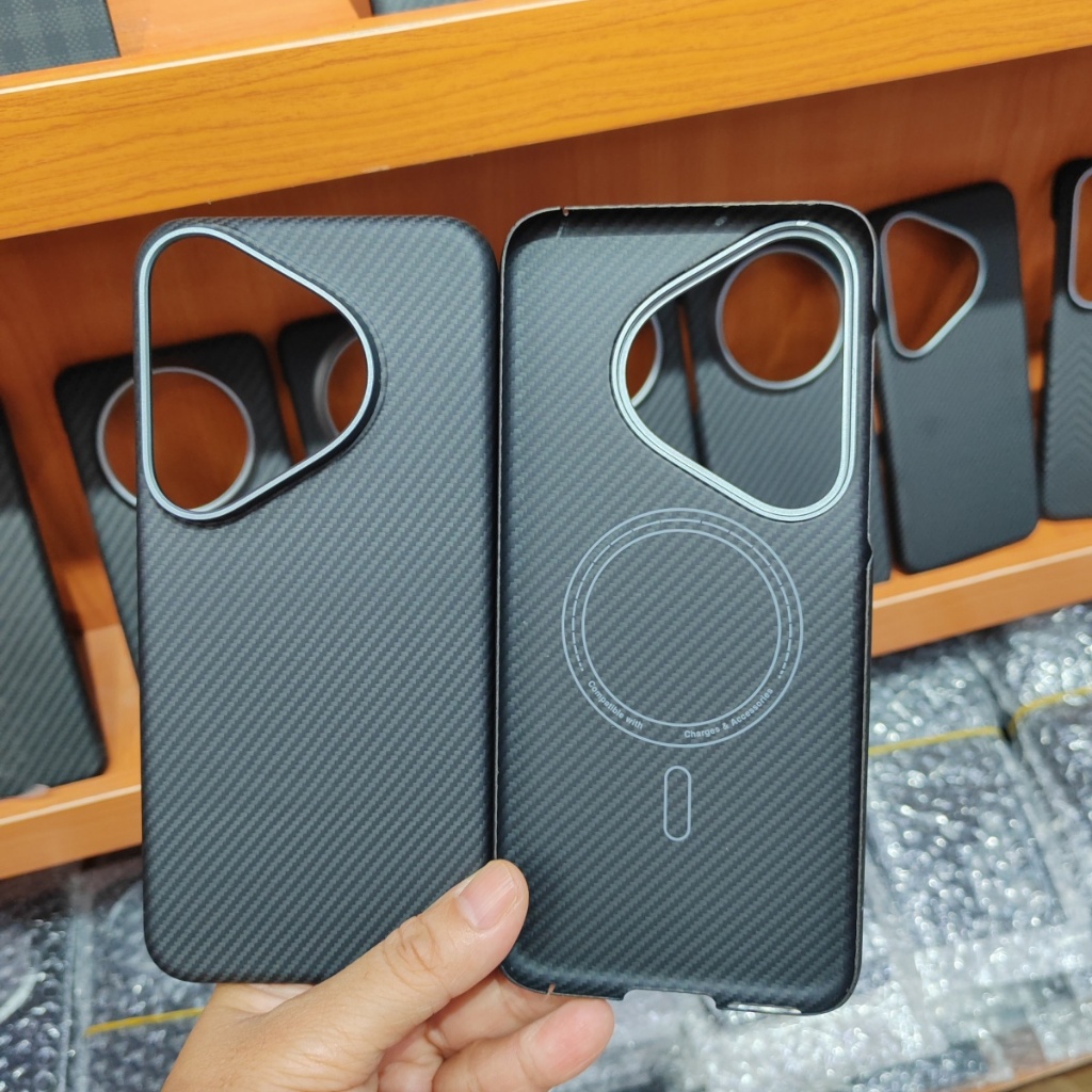 Magnetic 600D Real Aramid Carbon Fiber Phone Case For Huawei Pura 70 ...
