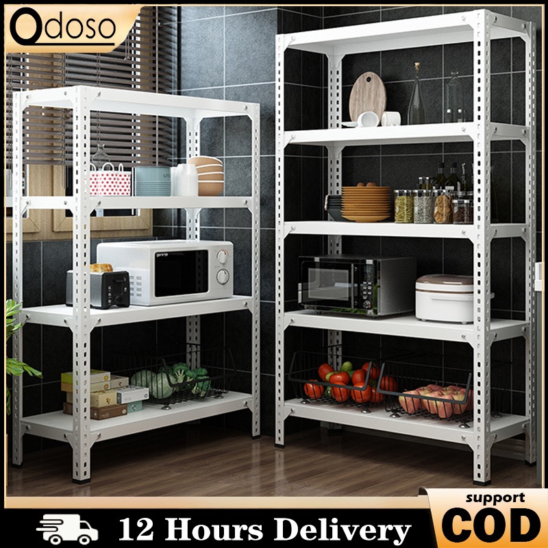 3/4/5/6 Angle Steel Rack Shelves Metal Rack Kitchen Storage shelf Metal ...
