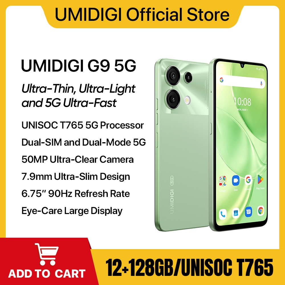 UMIDIGI G9 5G Smartphone 5G Android 14 8GB 128GB 6.75” 90Hz HD+ 50MP Camera 5000mAh 5G Dual-SiM ...