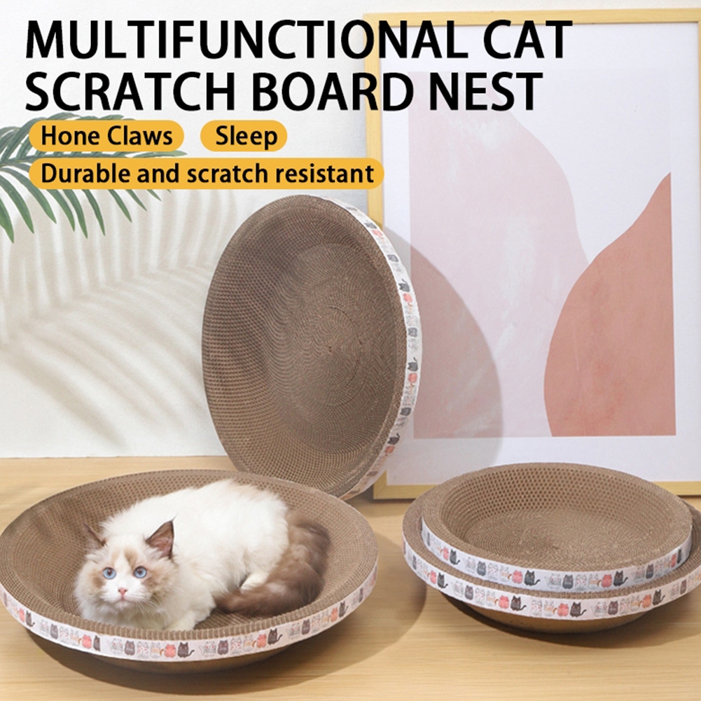 Cat Scratcher Oval Cat Claw Board Large Cat Claw Basin Crip-free Bowl ...
