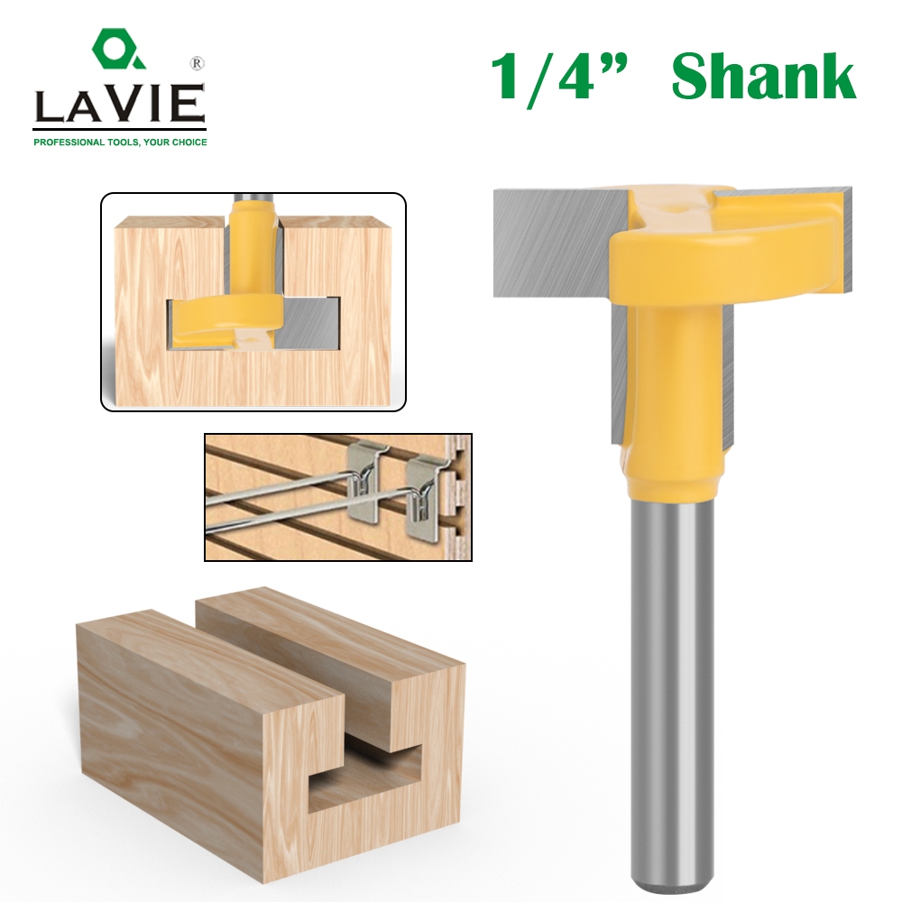 1/4 Shank T-Slot Router Bit T Slotting Milling Cutter Woodworking Tools ...