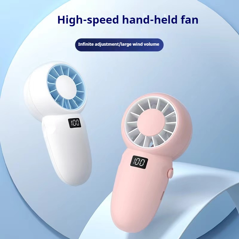 Mini fan Small fan 100 levels of adjustment Rechargeable USB fan ...