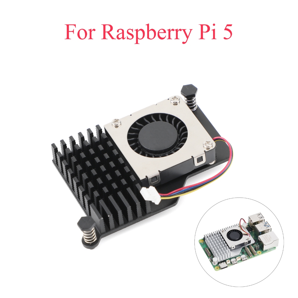 Raspberry Pi Heatsink Cooler Anodized Aluminum Black Silver With Active ...