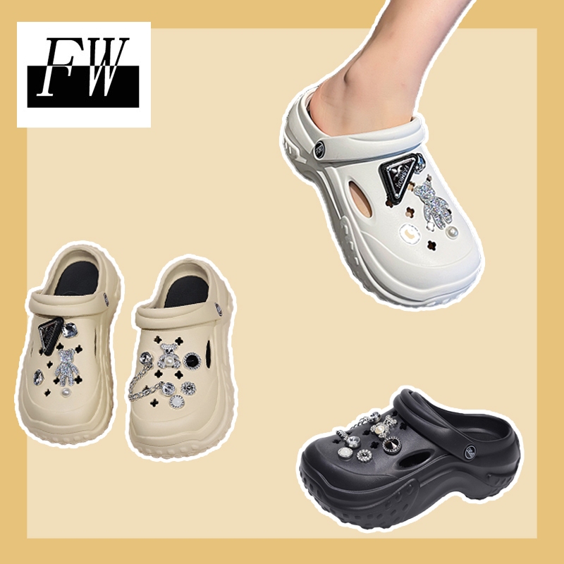 FW Women Fashion DIY Ornament Components Platform Sole Sandals Comfort ...