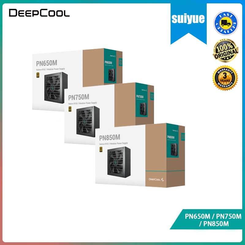 Deepcool PN650M, PN750M, PN850M Gold Fully Modular ATX Power Supply ...