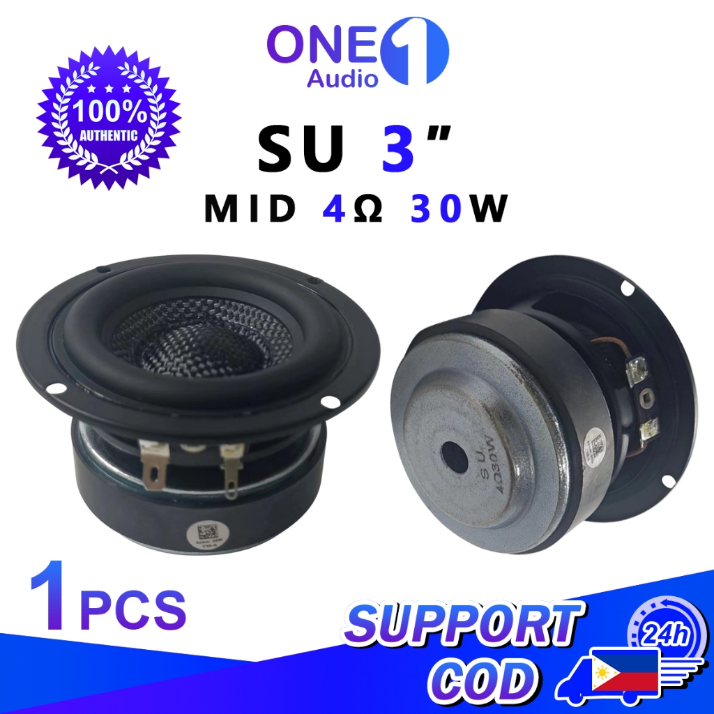 OneAudio SU 3-inch 4 Ω 30W Midrange Speaker 3-inch Midrange Car Speaker ...