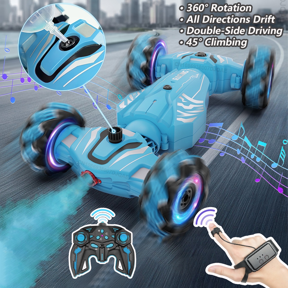1:16 RC Stunt Car Remote Control Watch Gesture Sensor Deformable ...
