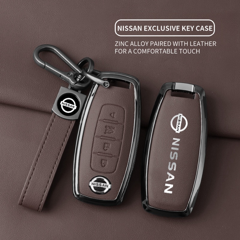 [Alloy leather]Car key Case Cover for Nissan Sylphy TEANA QASHQAI X ...