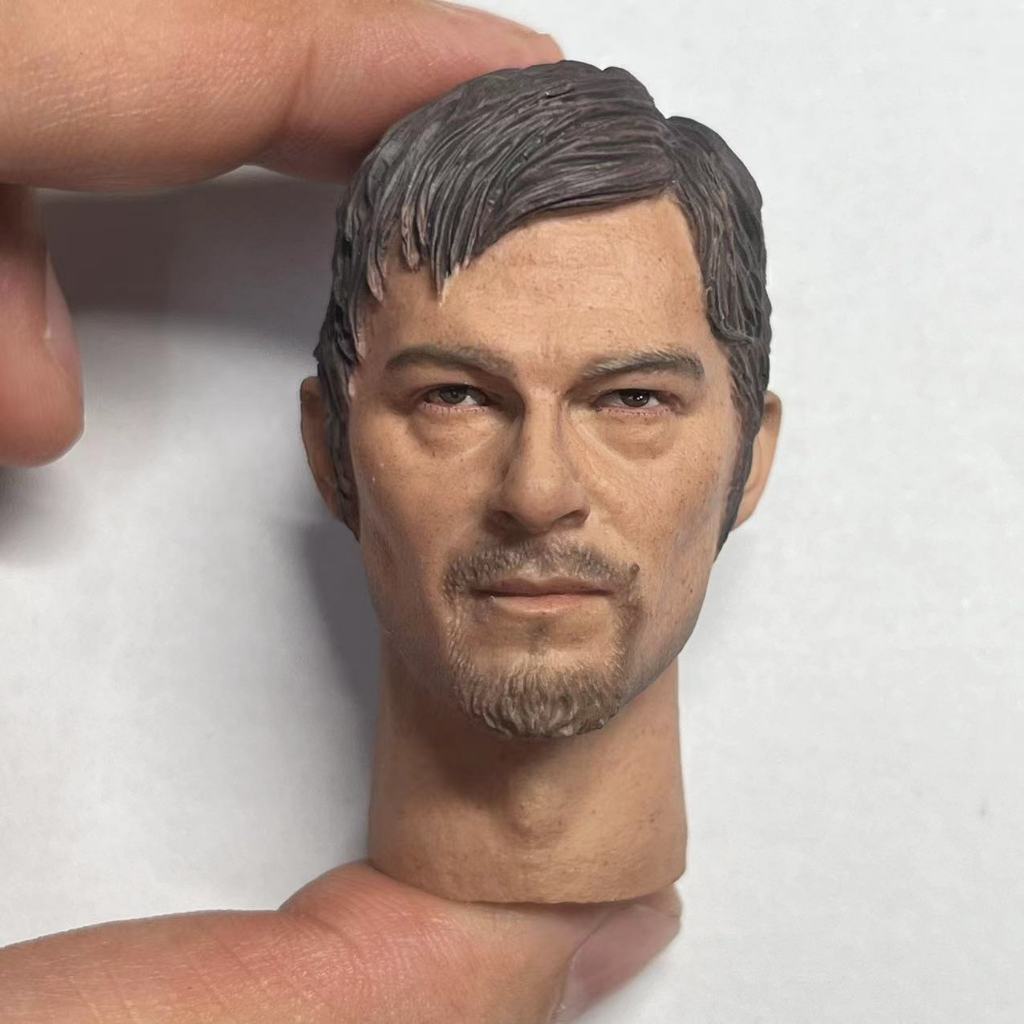 1/6 Scale The Walking Dead Daryl Dixon Norman Reedus Head Sculpt Model ...