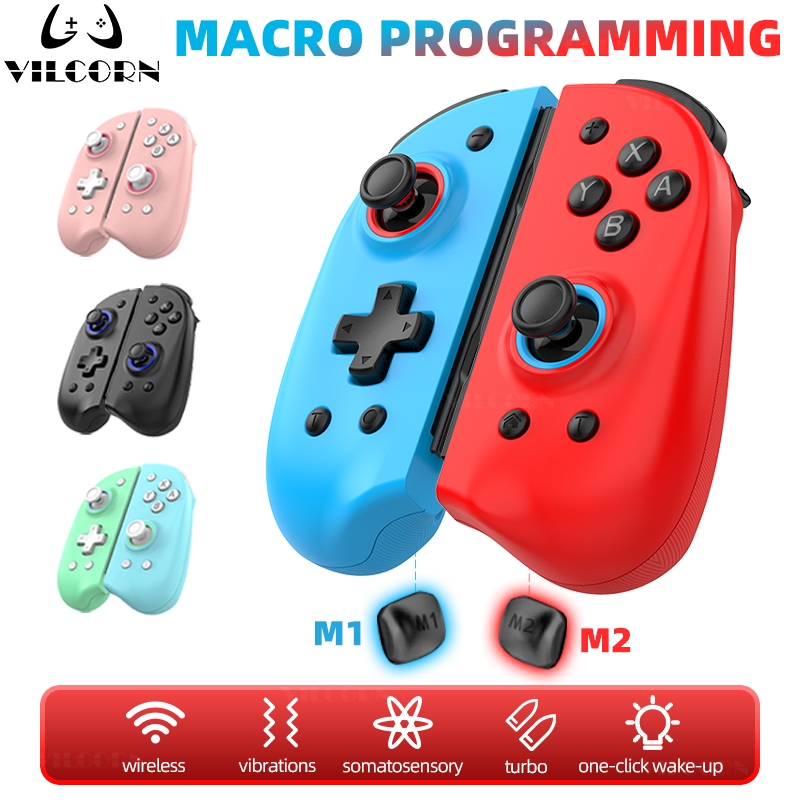 Wireless Joypad For Nintend Switch/Oled/Lite Joy Controller L/R Con with Programmable 6-Axis ...