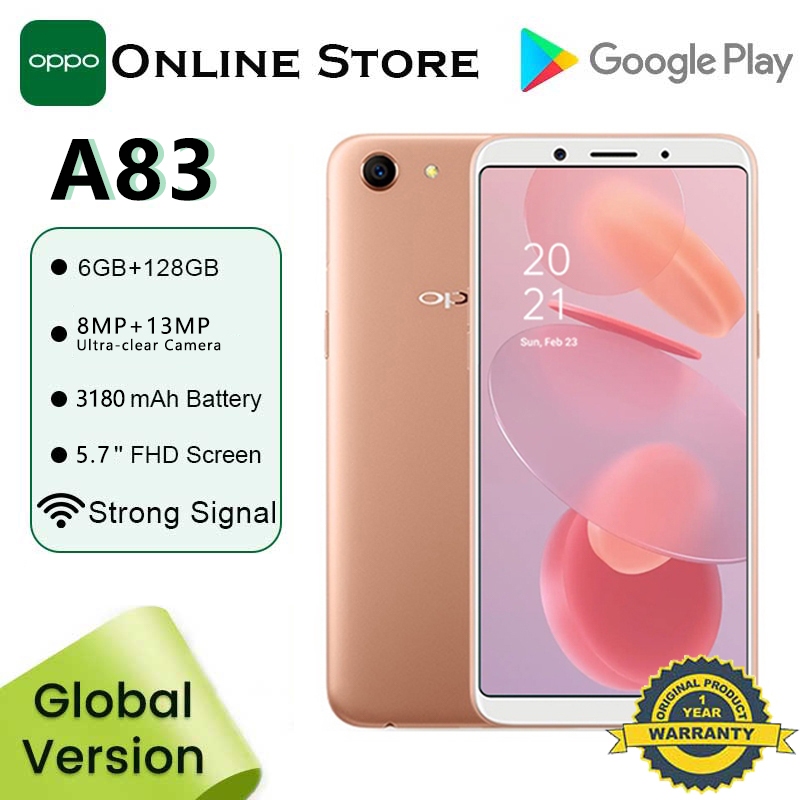 OPPO A83 Original Cellphone with Fingerprint Recognition 6G RAM + 128G ...
