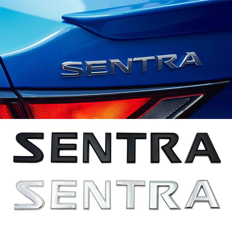 1pcs 3D ABS high quality SENTRA car Letter Emblem Rear tail trunk badge ...
