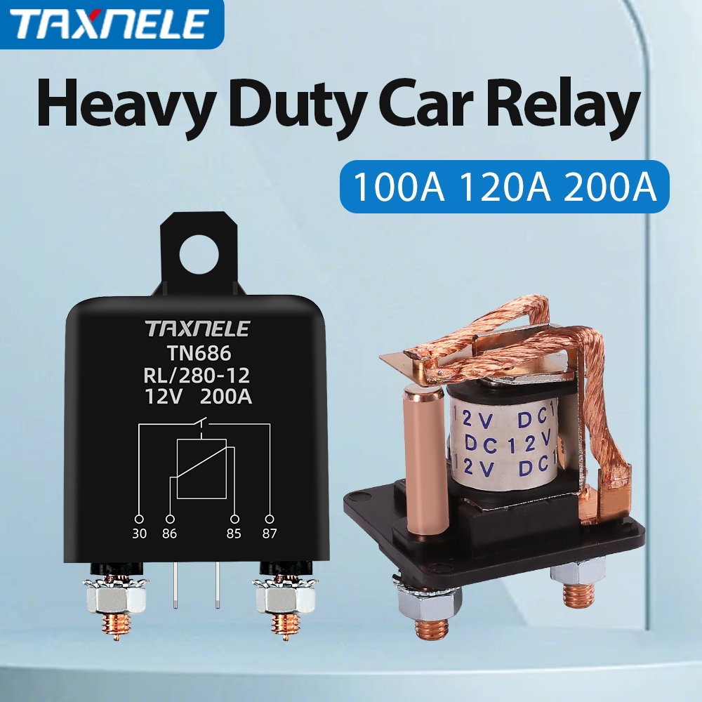 High Current Relay Starting relay 200A 100A 12V/24V Power Automotive ...