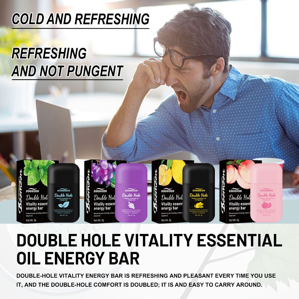 1pcs Cleansing Nasal Herbal Box Essential Double Hole Energy Bar ...