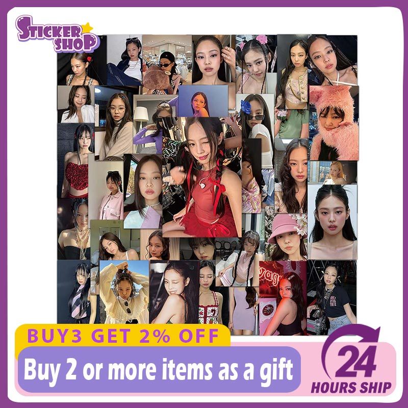 53PCS Korean Girl Group BLACKPINK JENNIE Sticker Suitable For Mobile ...