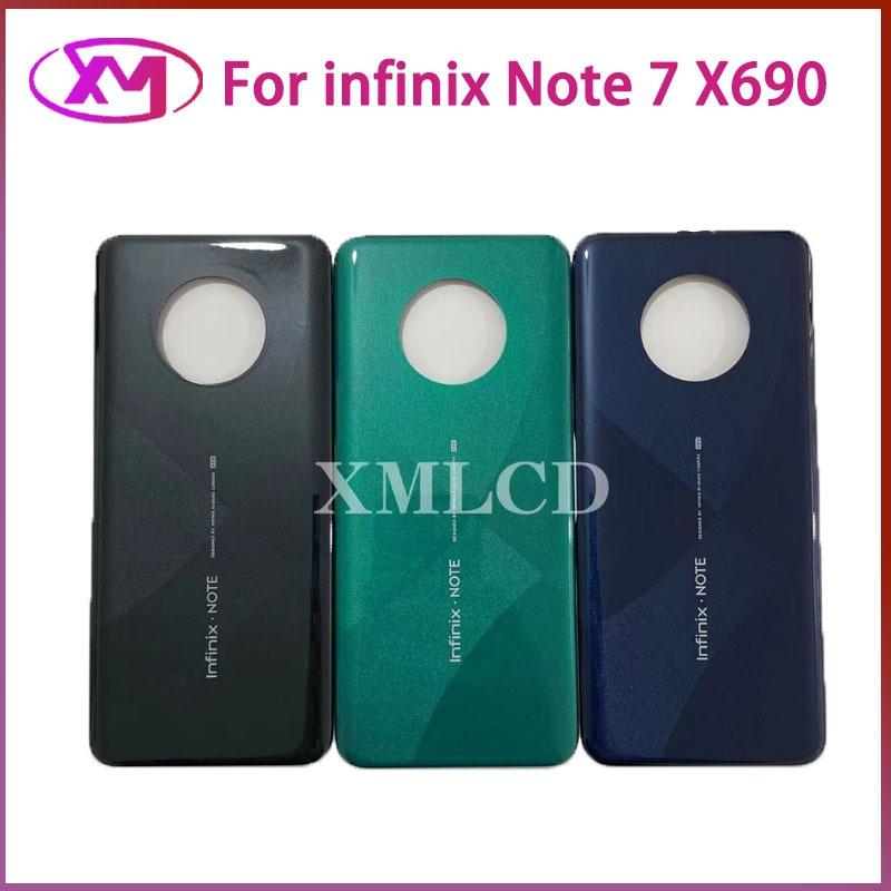 For Infinix Note 7 Back Cover Battery cover back panel back door ...