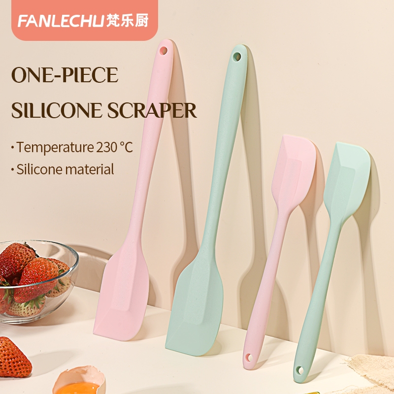 [24 SHIP]20cm 28cm Rubber Spatula Heat Resistant Non-Stick Flexible ...