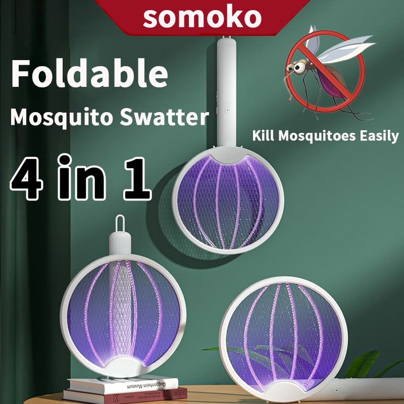 Foldable Rechargeable Electric Mosquito Swatter Household Mosquito ...