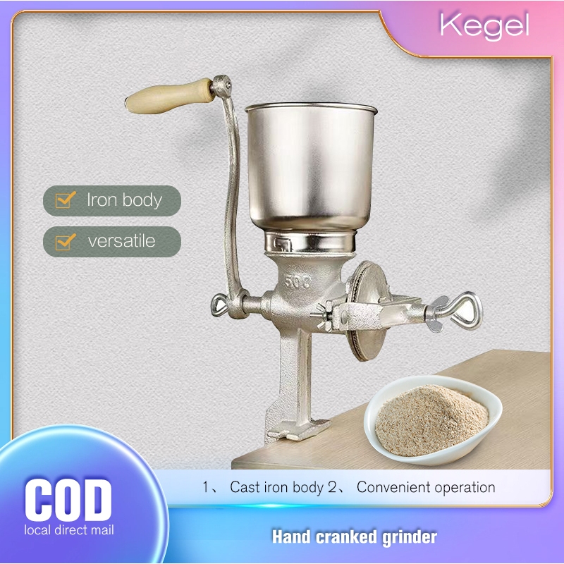 Small milling machine Hand crank corn milling machine Home manual rice ...