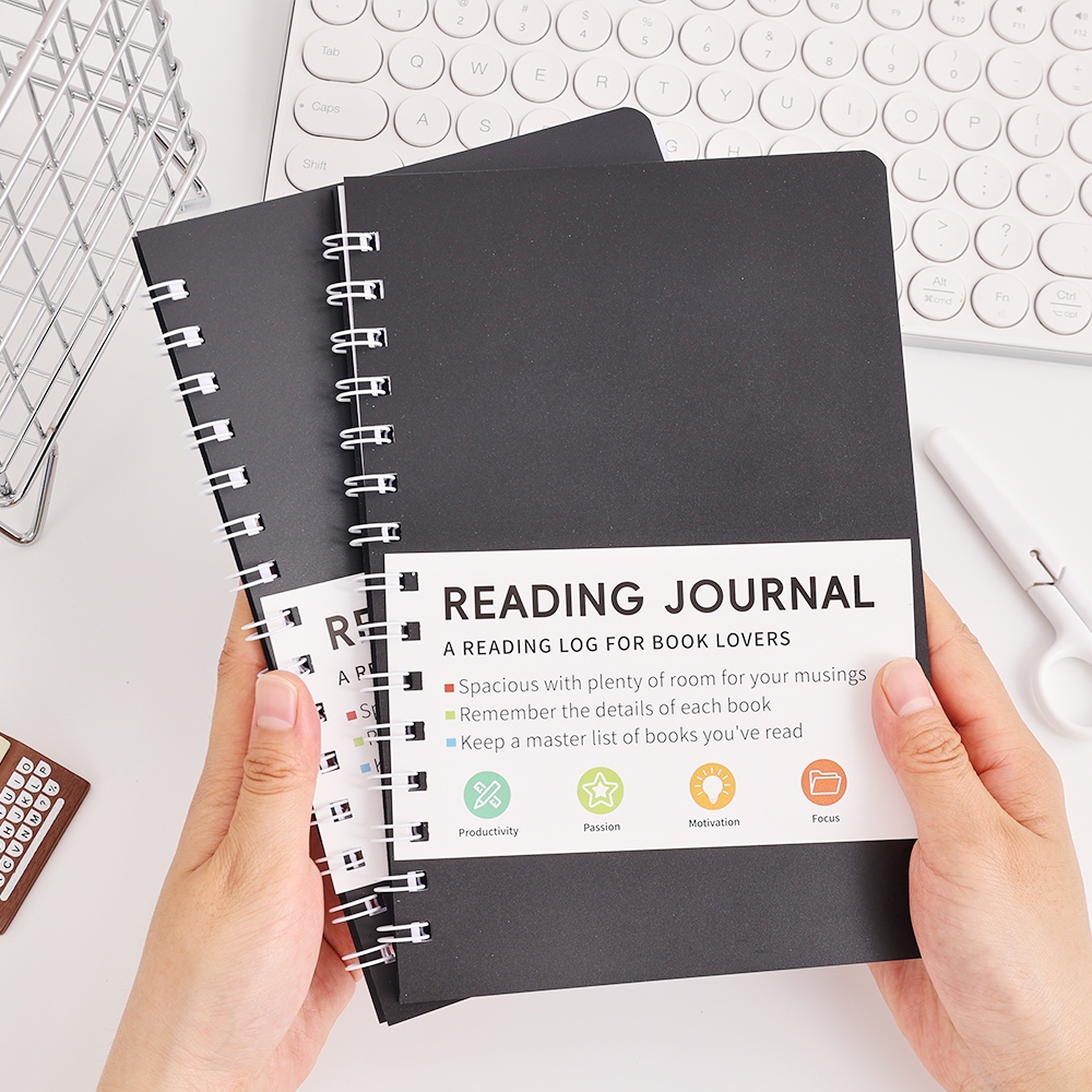 imoda 1pc Reading Journal 32 sheets PVC Hardcover Undated Workout ...