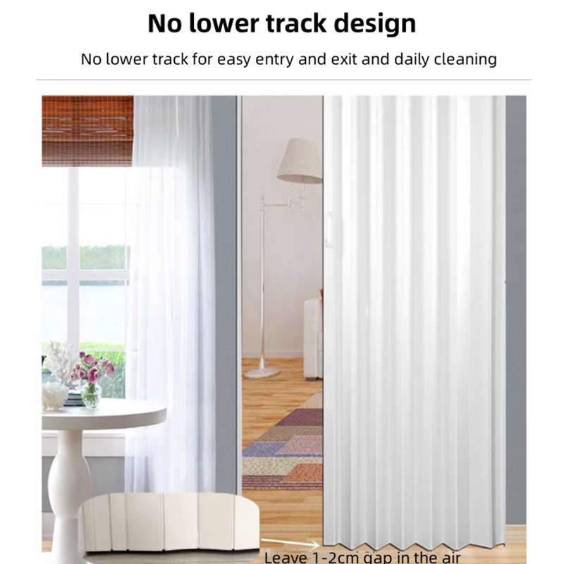 PVC Folding Door Accordion Sliding Door Indoor Household Partition ...