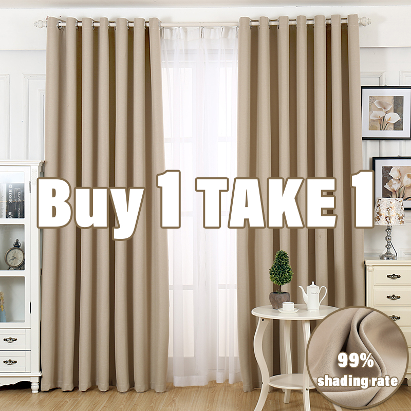 【Buy1 TAKE1】New Design Curtain Window Bedroom Cotton Home Decor Kurtina ...
