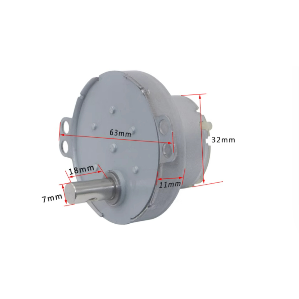 JS-50T DC Gear Motor 12v 10RPM High Torque Low Noise Tissue Machine ...