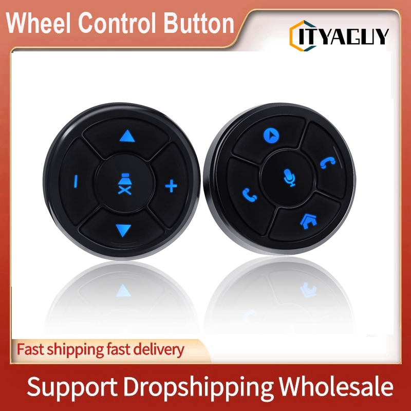 10 Keys Wireless Car Steering Wheel Control Button for Car Radio DVD ...