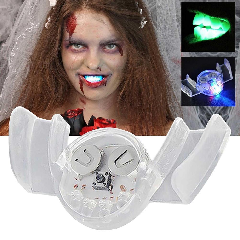 TIM- Halloween Glow Braces Toys Flashing LED Mouth Braces Light Up ...