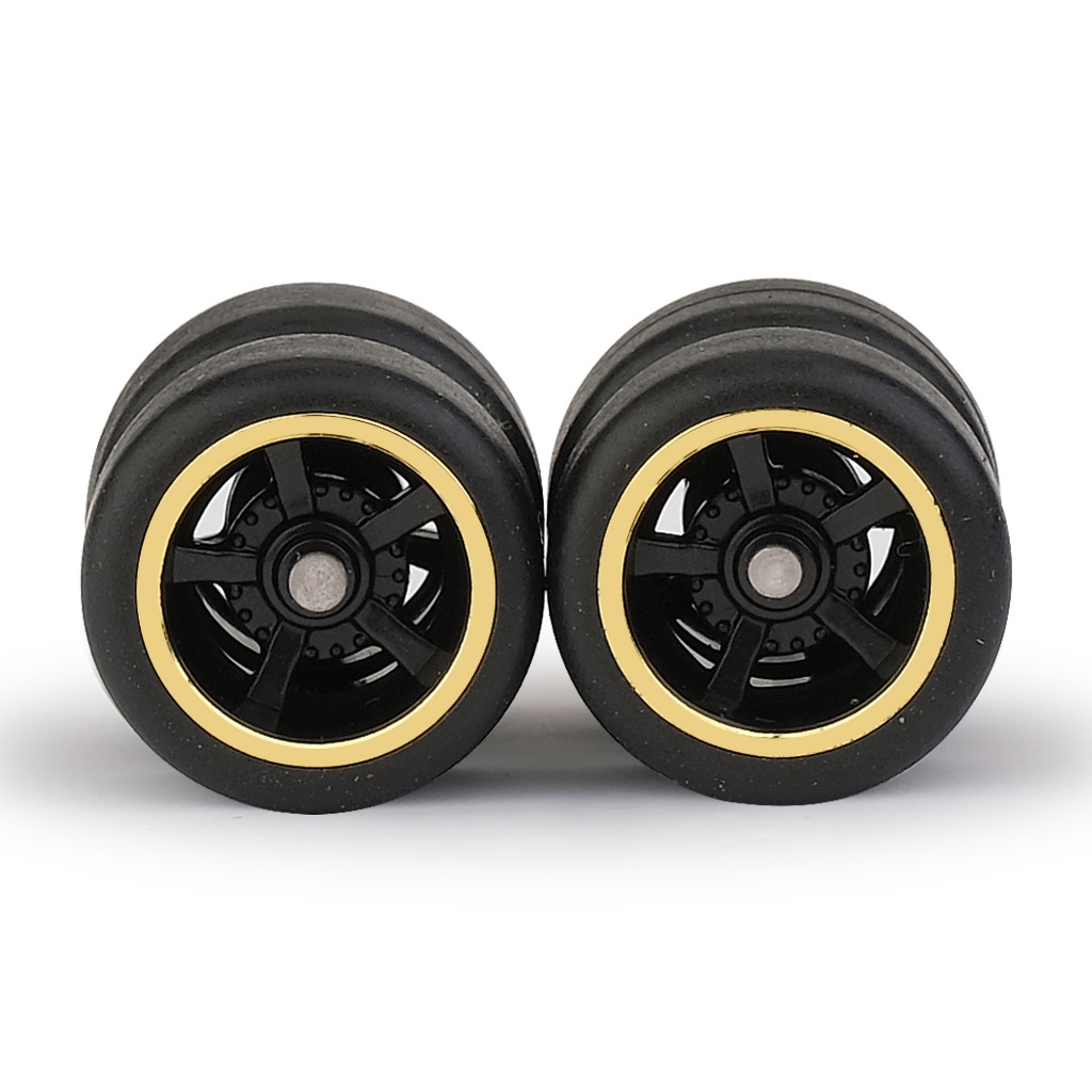 New product 1/64 alloy model modified wheel hub Wheels For with Rubber ...