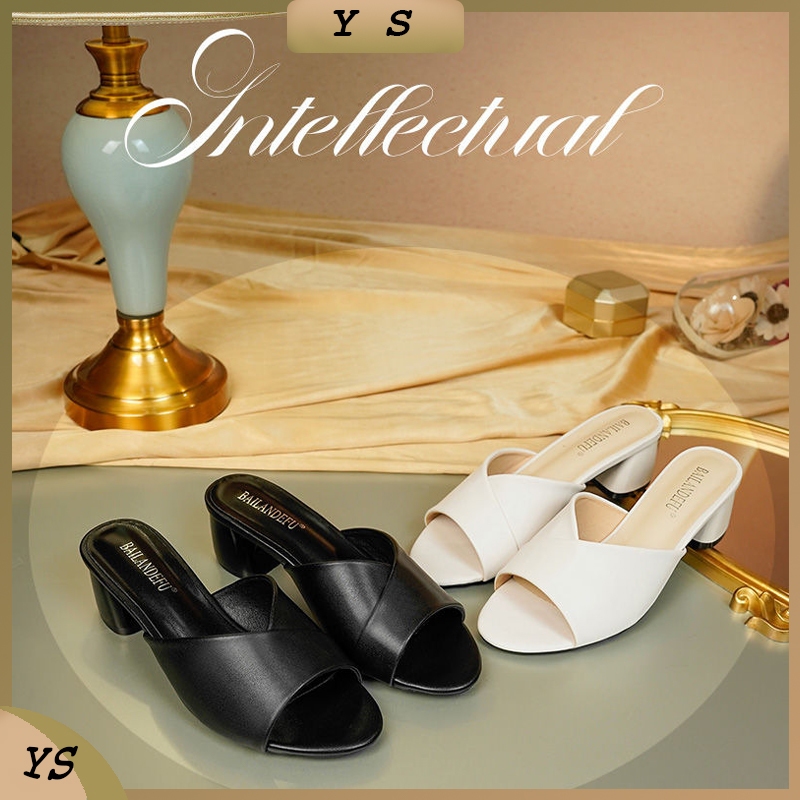 YS 2024 New women's sandals slippers Women's shoes high heel slippers #FT411 | Shopee Philippines