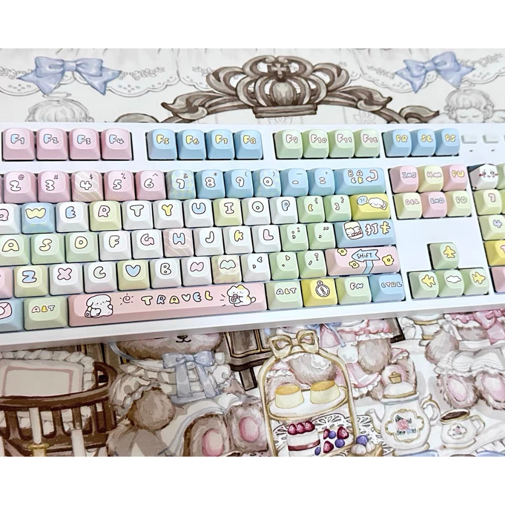 Traveller Keycaps 148 Keys MOC Height PBT Material Keycap Five Sided ...