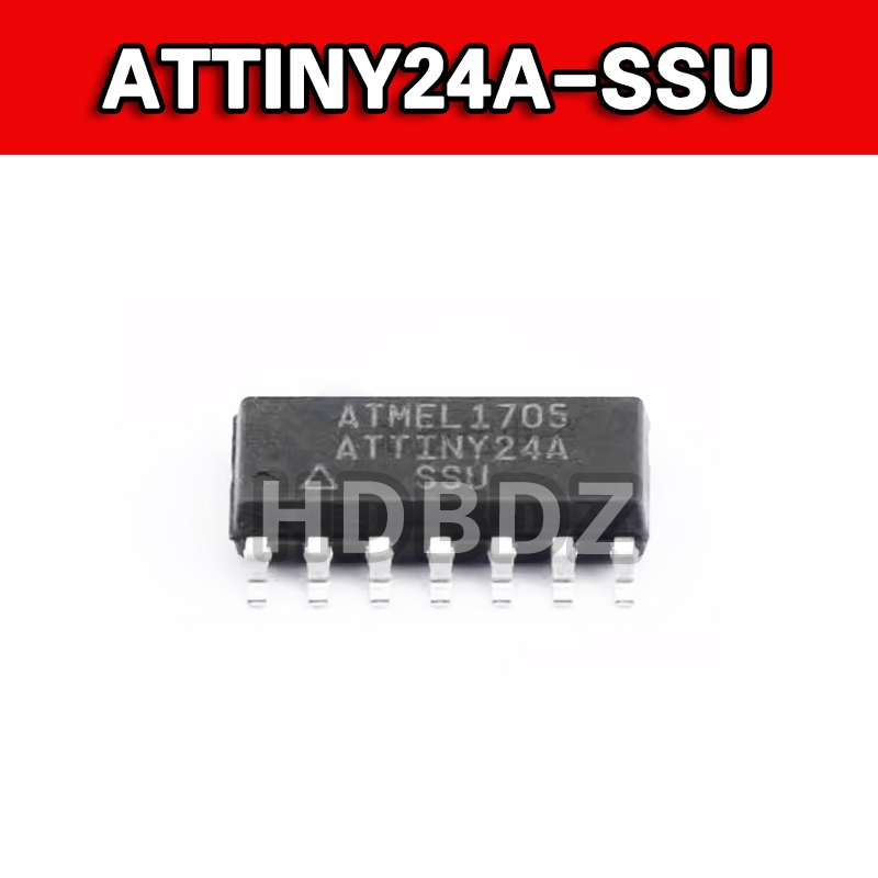 3pcs ATTINY24A-SSU ATTINY24-20SSU ATTINY24V-10SSU Flash Memory Microcontroller IC SMD MCU ...