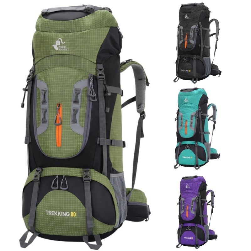 Ready Stock 80L Large Capacity Hiking Backpack Waterproof Trekking ...