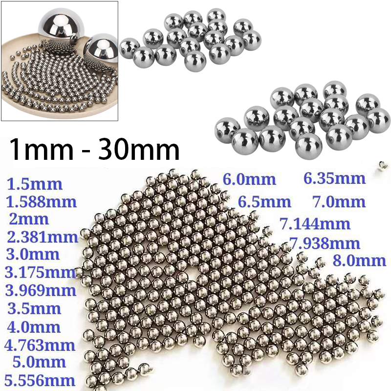 1mm-30mm High Precision Bearing Steel Balls Solid Steel Ball 6mm 5mm 7mm 8mm Ball Bearing Steel ...