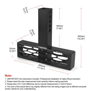 Hitch Step With Anti-skid teeth and Antirust Towing Bumper Guard 30CM ...