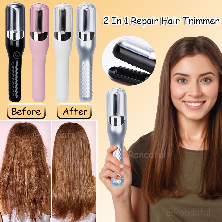2-in-1 Split Head Hair Care Trimmer Multifunctional Tool Electric ...